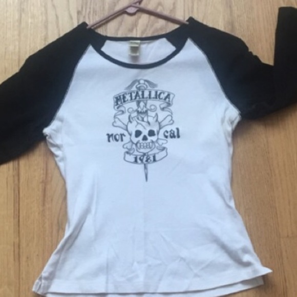 Kavio | Tops | Vintage Metallica Raglan Tee 981 | Poshmark